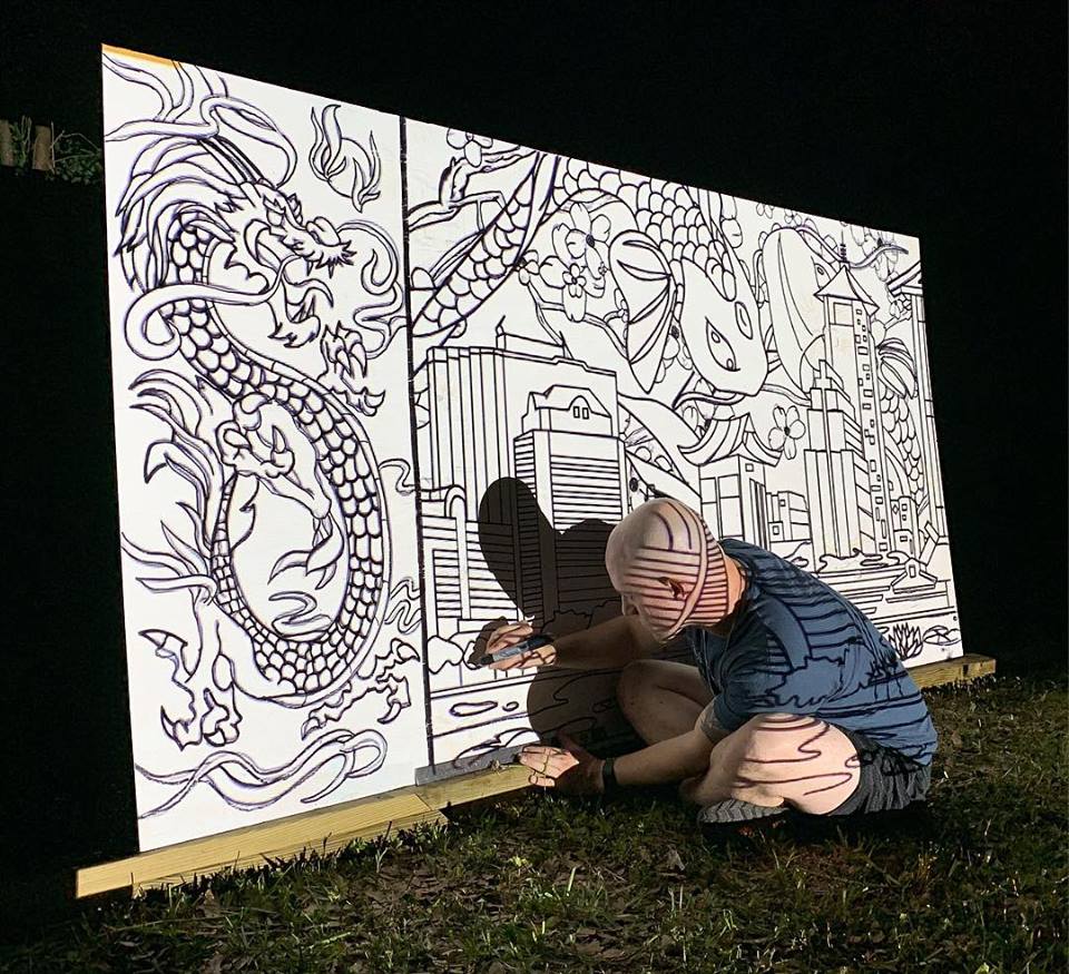 Art in the Garden Festival Community Mural 2018 – Sanabria Visionary